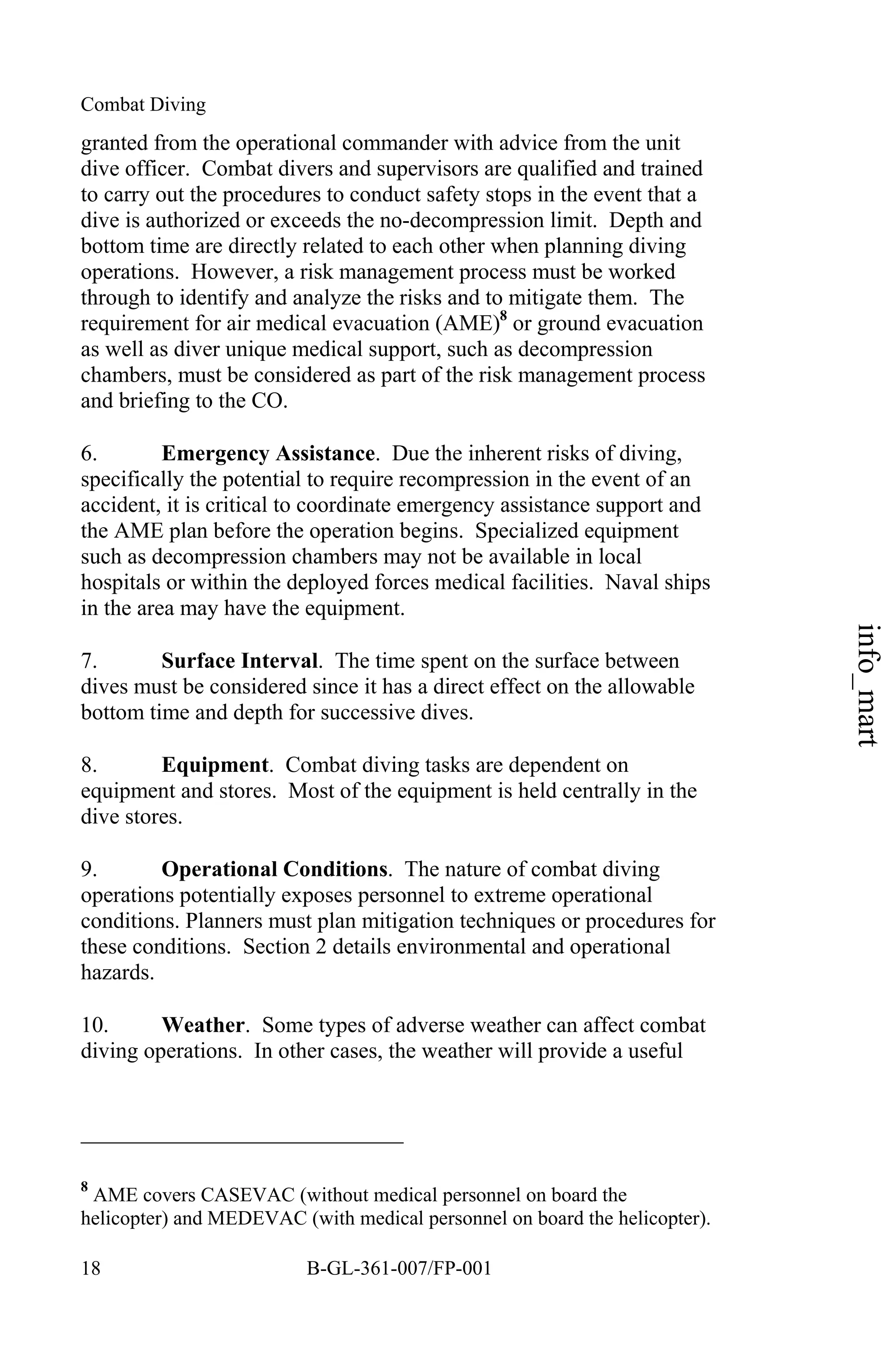 Manual combat diving | PDF