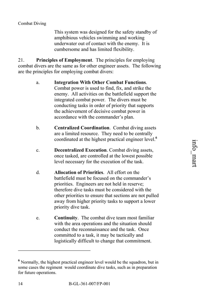 Manual combat diving | PDF | Scuba Diving | Extreme Sports