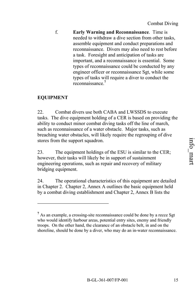 Manual combat diving | PDF | Scuba Diving | Extreme Sports