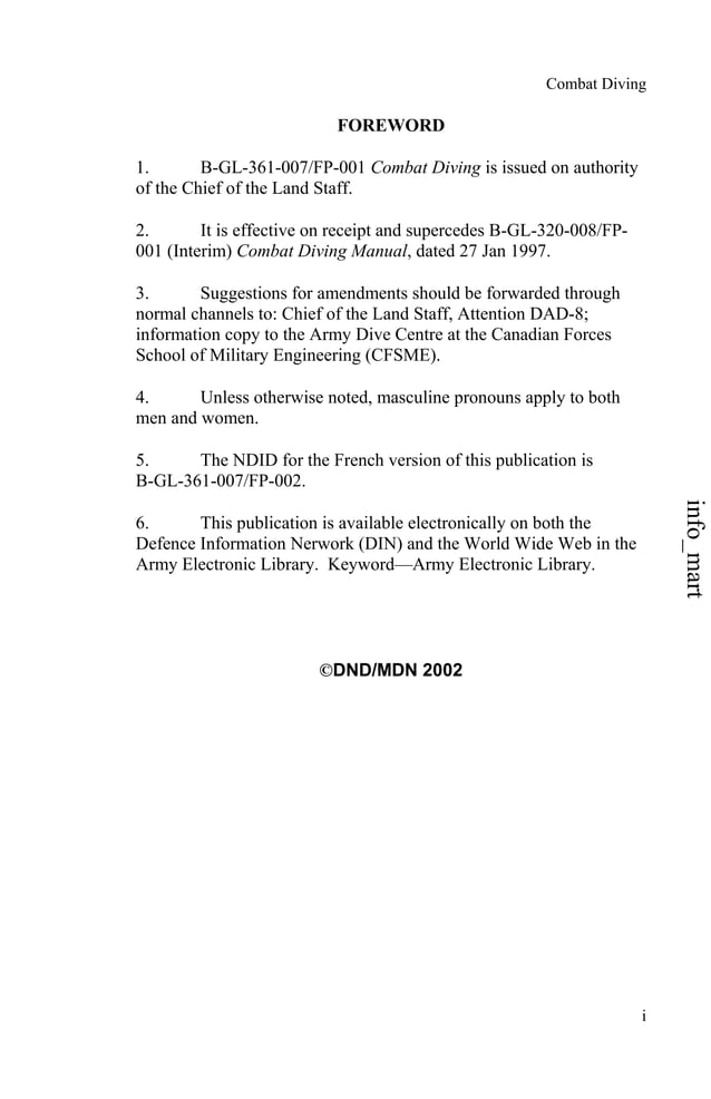 Manual combat diving | PDF | Scuba Diving | Extreme Sports