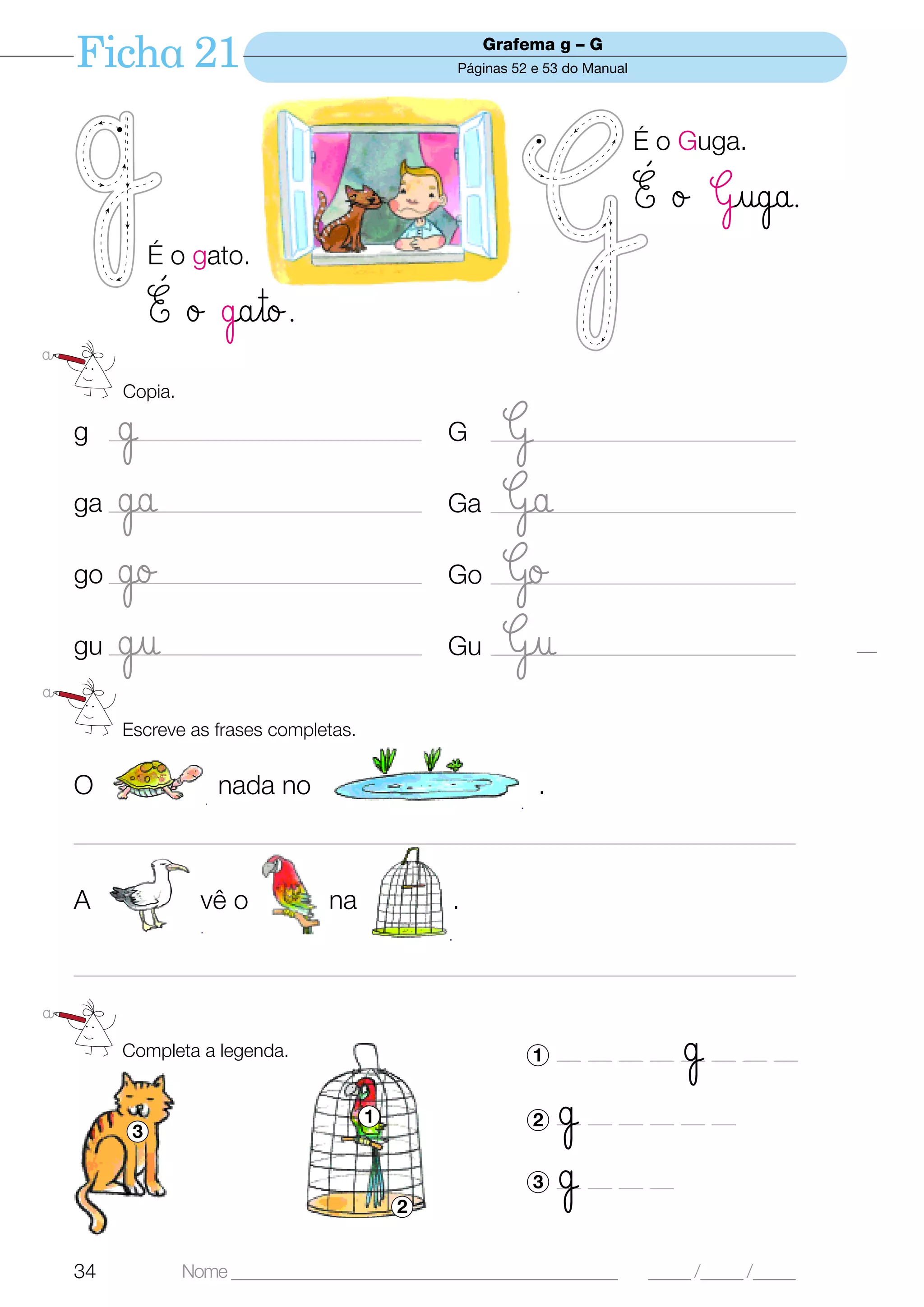 Manual com fichas de ditongos, vogais, consoantes | PDF