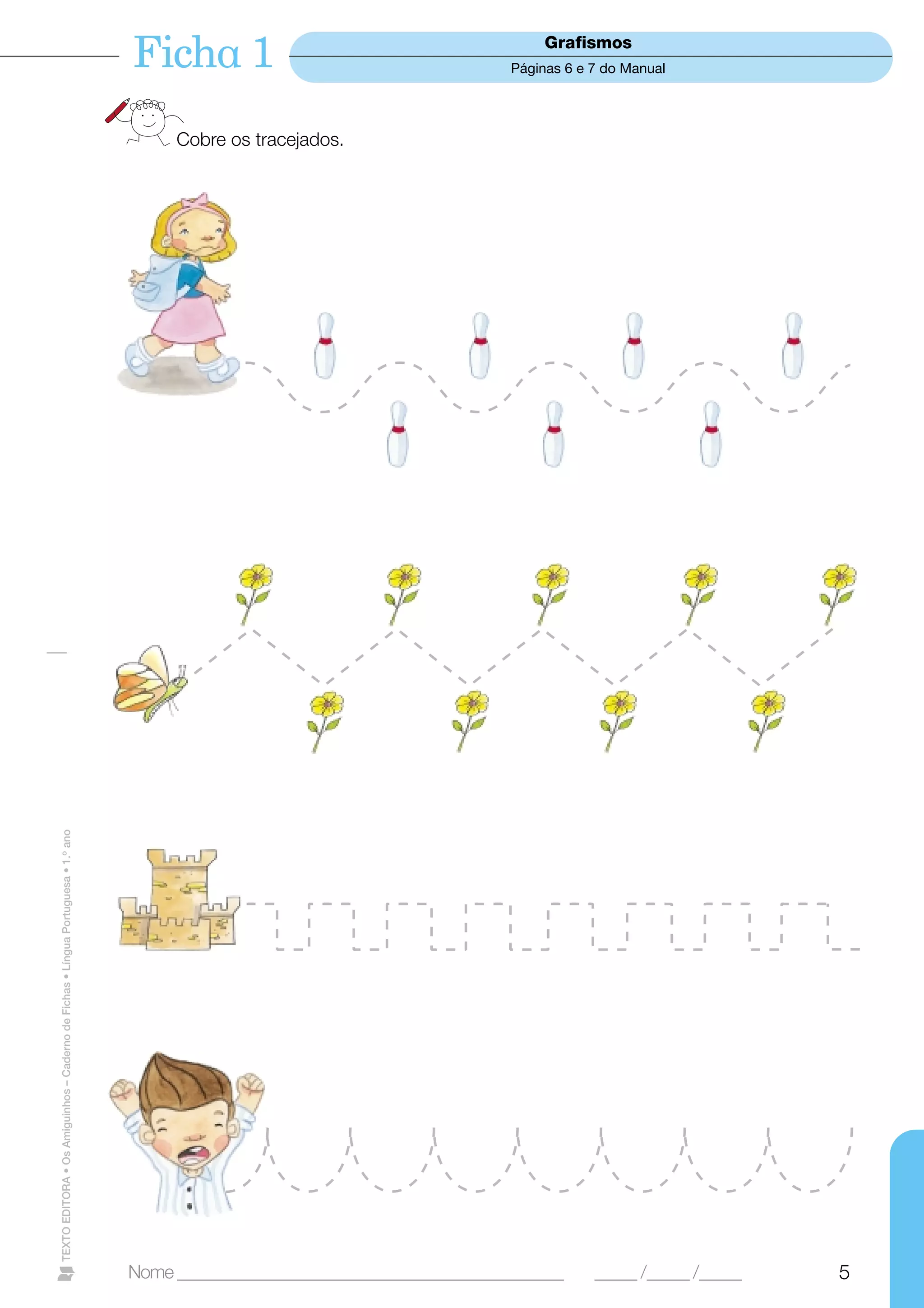 Manual com fichas de ditongos, vogais, consoantes | PDF