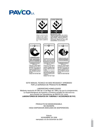 Manual completo de pavco | PDF