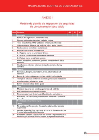 Manual contenedores | PDF