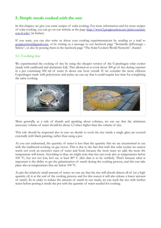 Manual Copenhagen Solar Cooker Polystyrene and Mylar | PDF