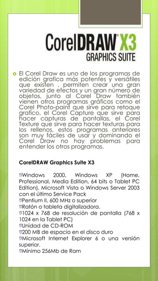 Manual CorelDRAW X3 | PPTX