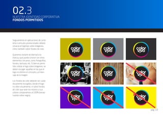 Manual corporativo de Color Vivo Internet | PDF
