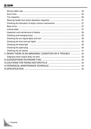 Manual dafra next 250 estrangeiro (sym wolf) | PDF