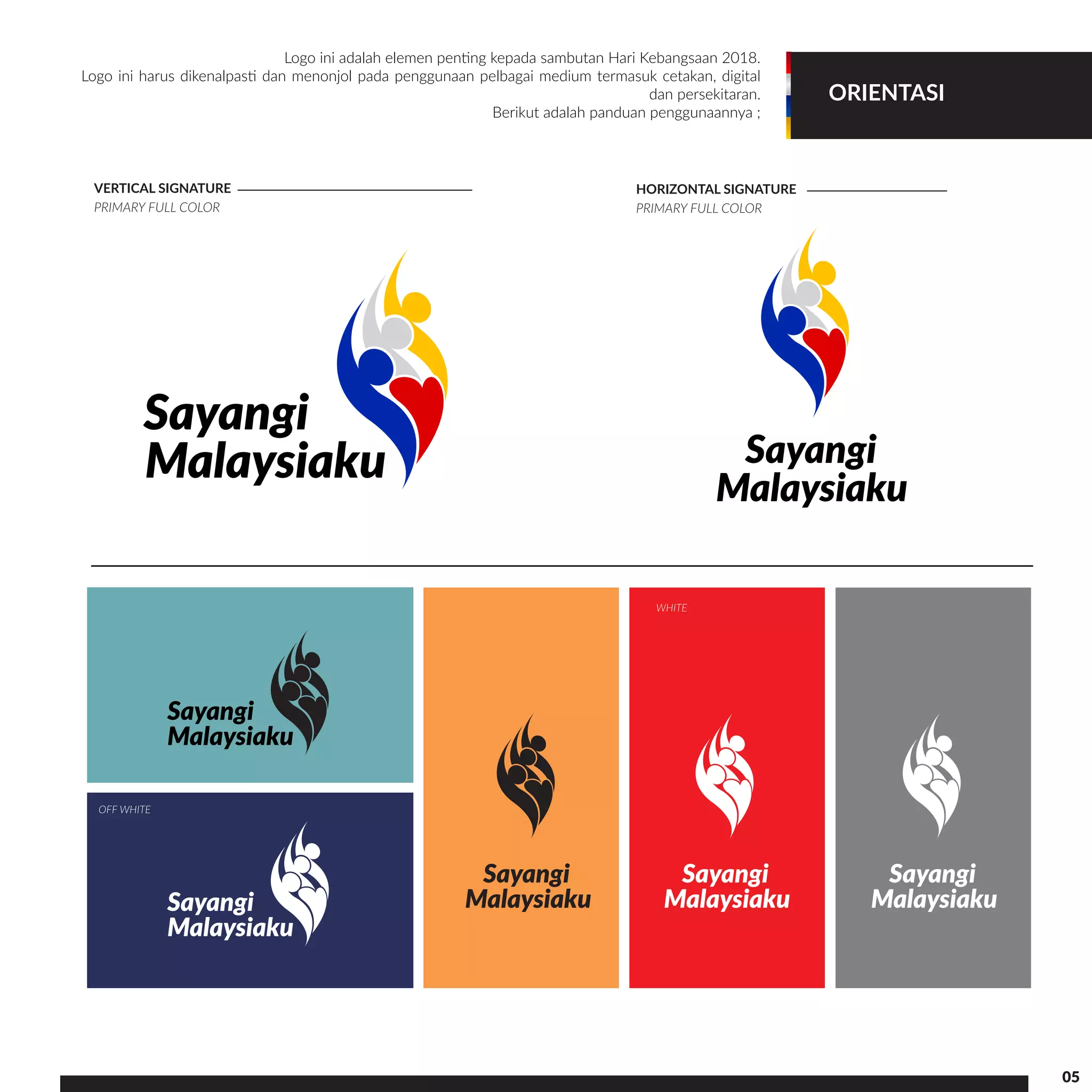 Manual dan aplikasi logo sayangi malaysiaku | PDF
