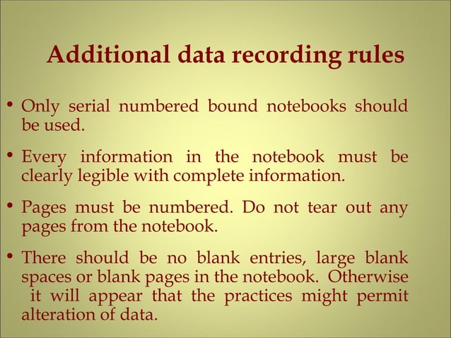 Manual data recording systems | PPT