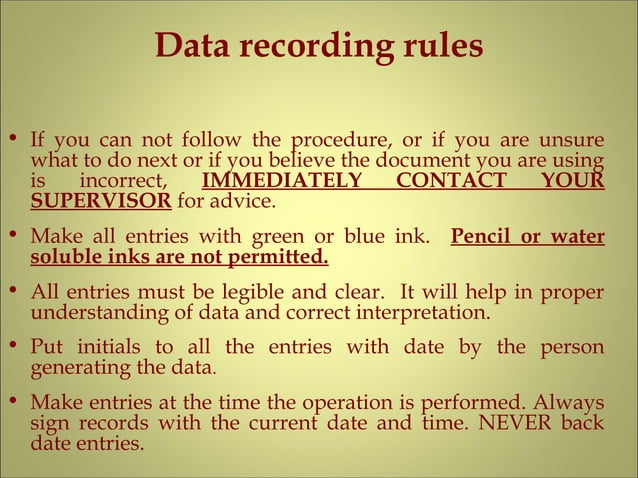 Manual data recording systems | PPT