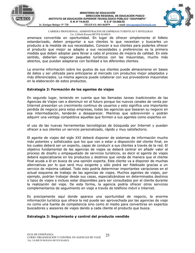 Manual de agencias de viaje