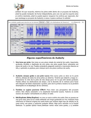 Manual de audacity | PDF