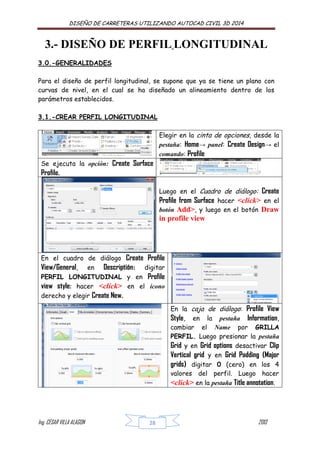 Manual de autocad civil 3 d 2014 para carreteras | PDF