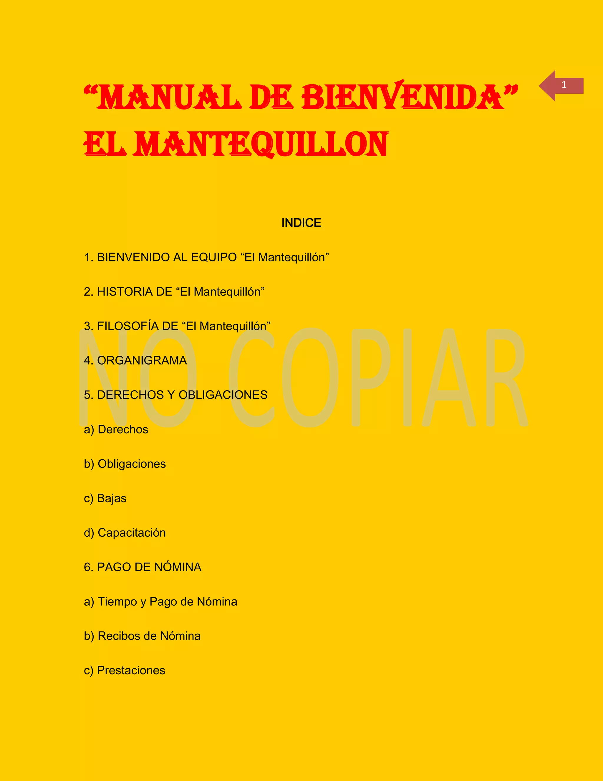 Manual de bienvenida | PDF