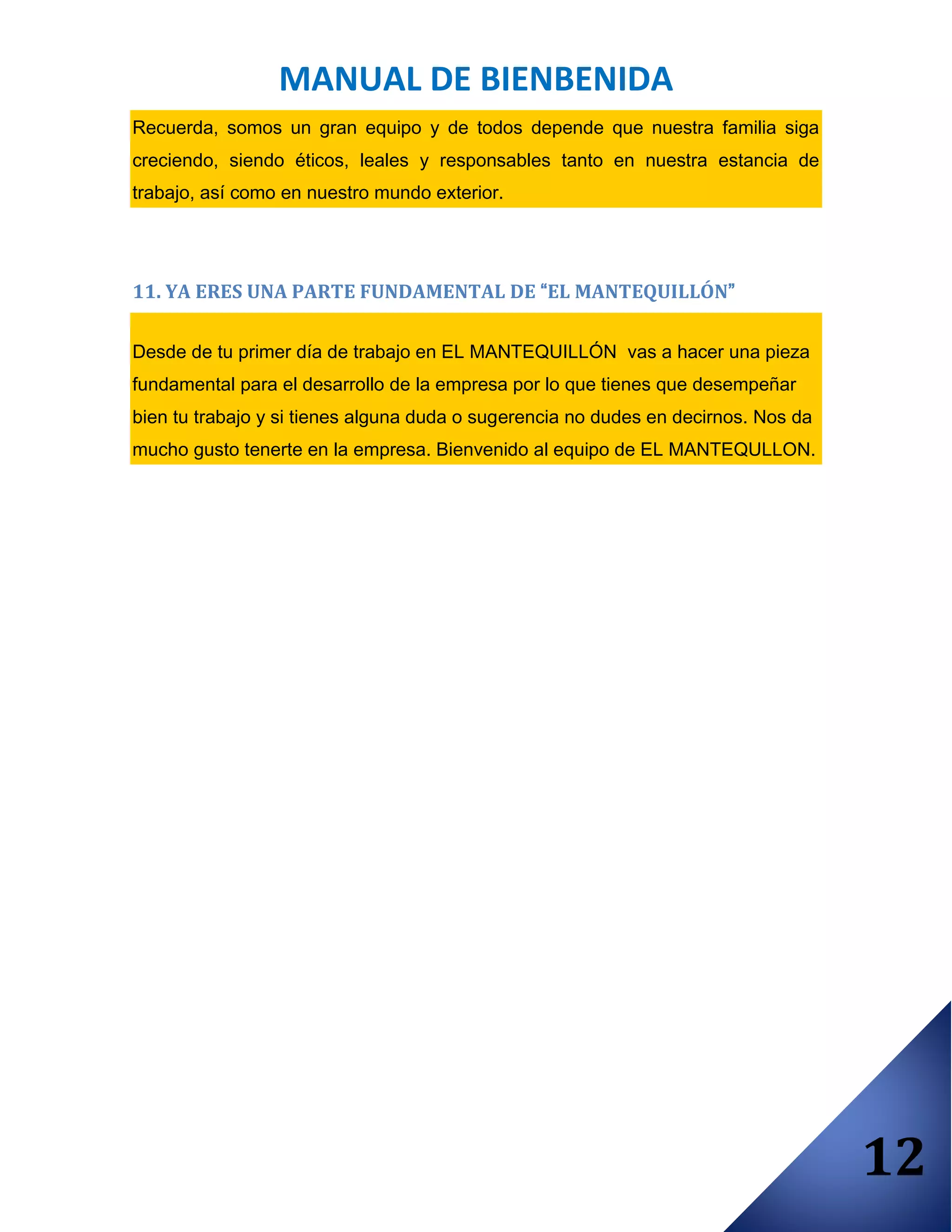 Manual de bienvenida | PDF