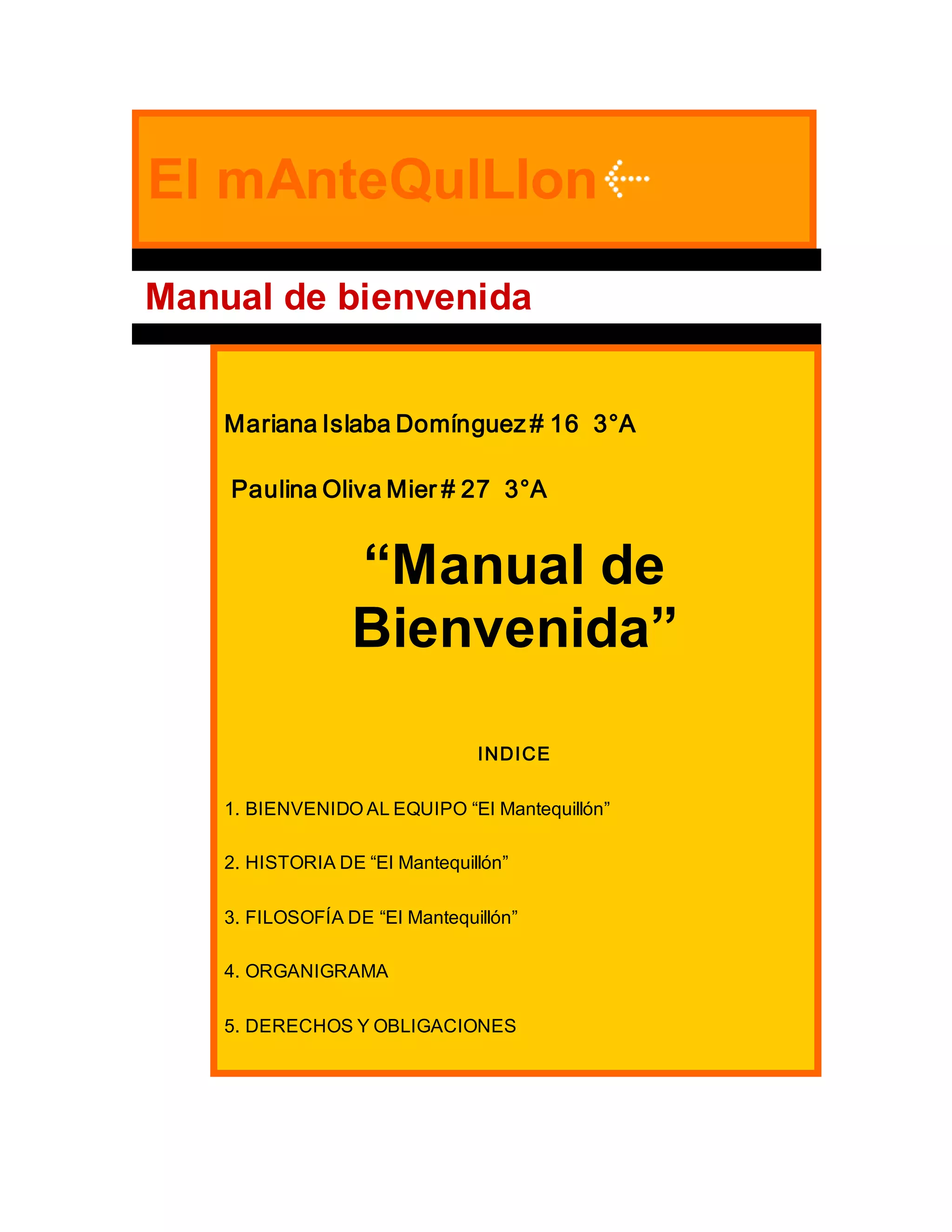 Manual de bienvenida | PDF