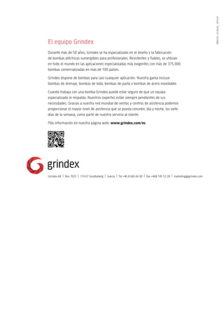 Manual de Bombas Grindex curvas de eficiencia | PDF