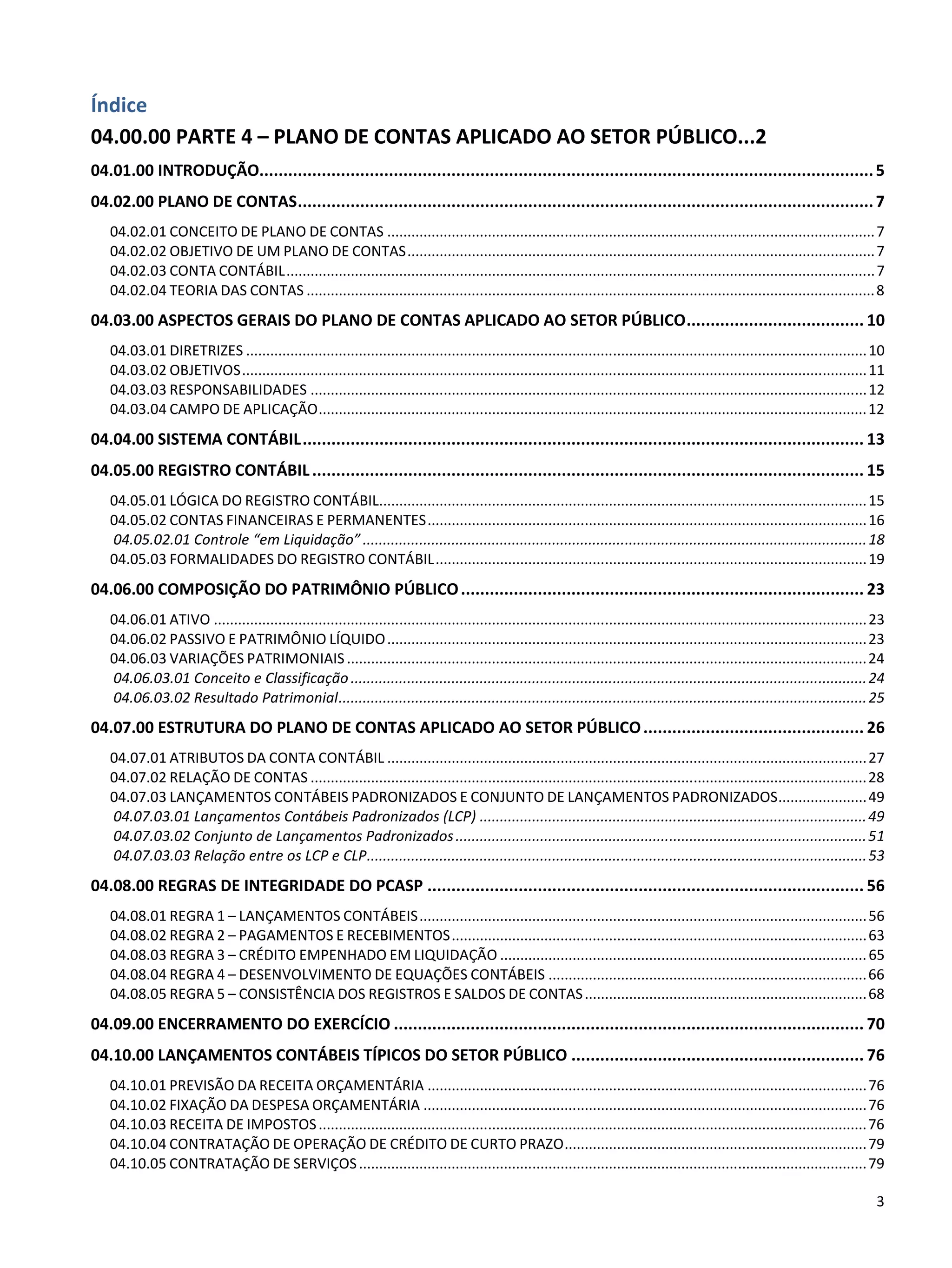 Manual de contabilidade aplicada ao setor público plano de contas | PDF