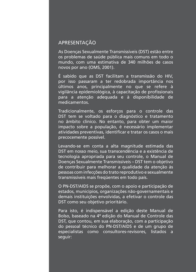 Manual de controle das dst | PDF