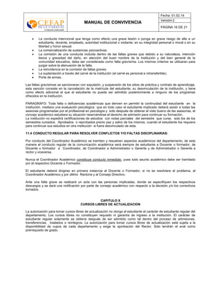 Manual de convivencia 2014 | PDF
