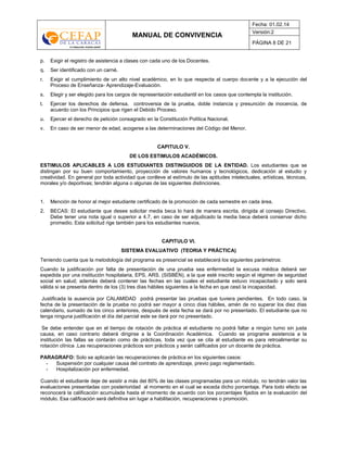 Manual de convivencia 2014 | PDF