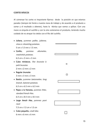 Manual de cuchillos | PDF