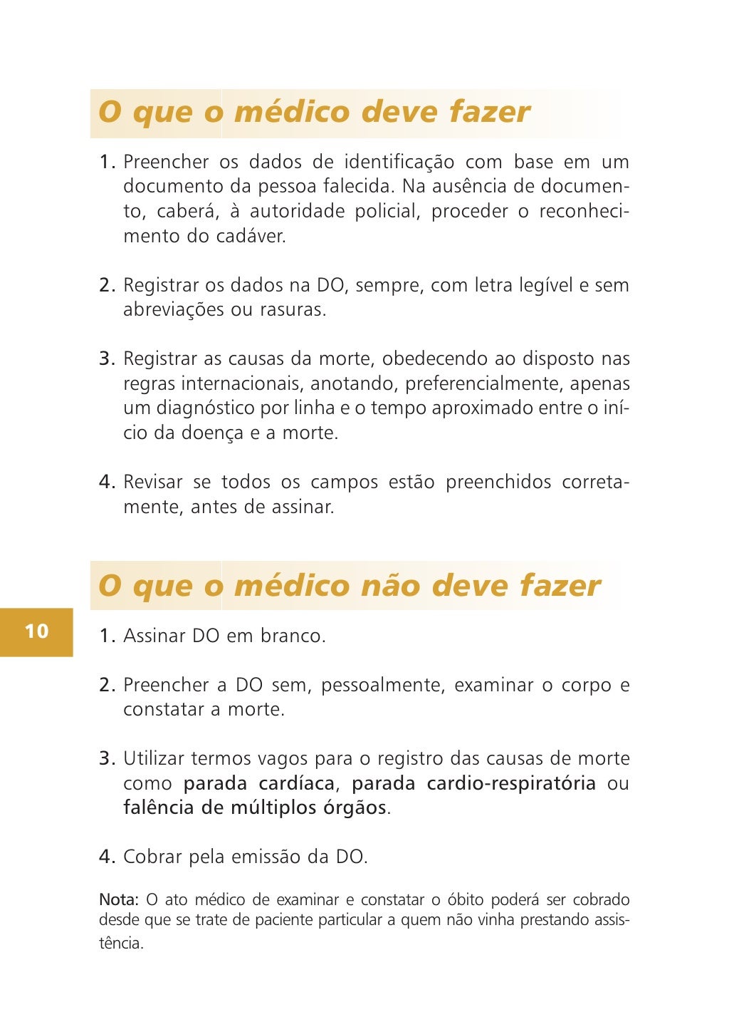 Manual de declaracao de obito MS