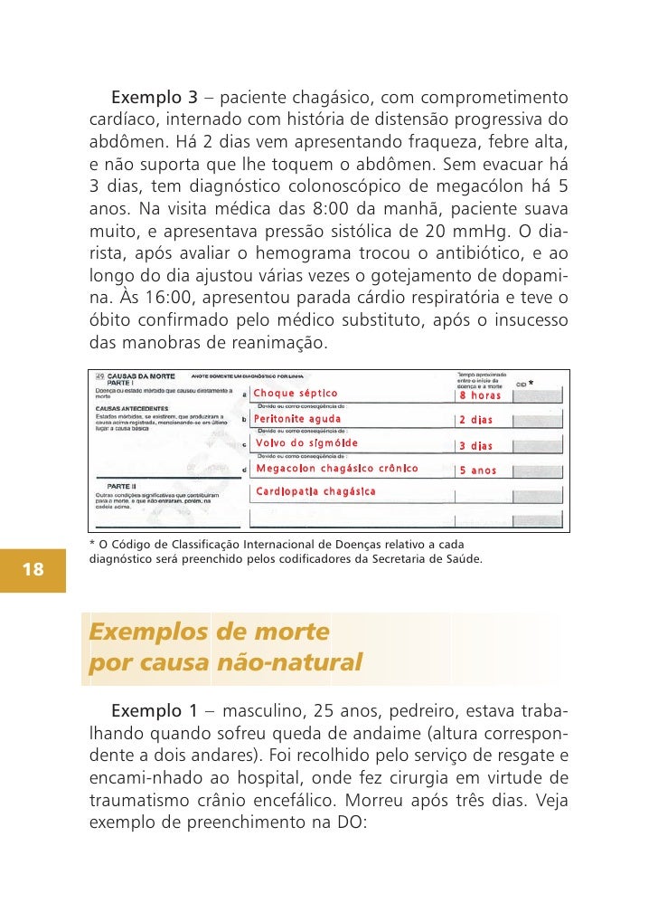 Manual de declaracao de obito MS