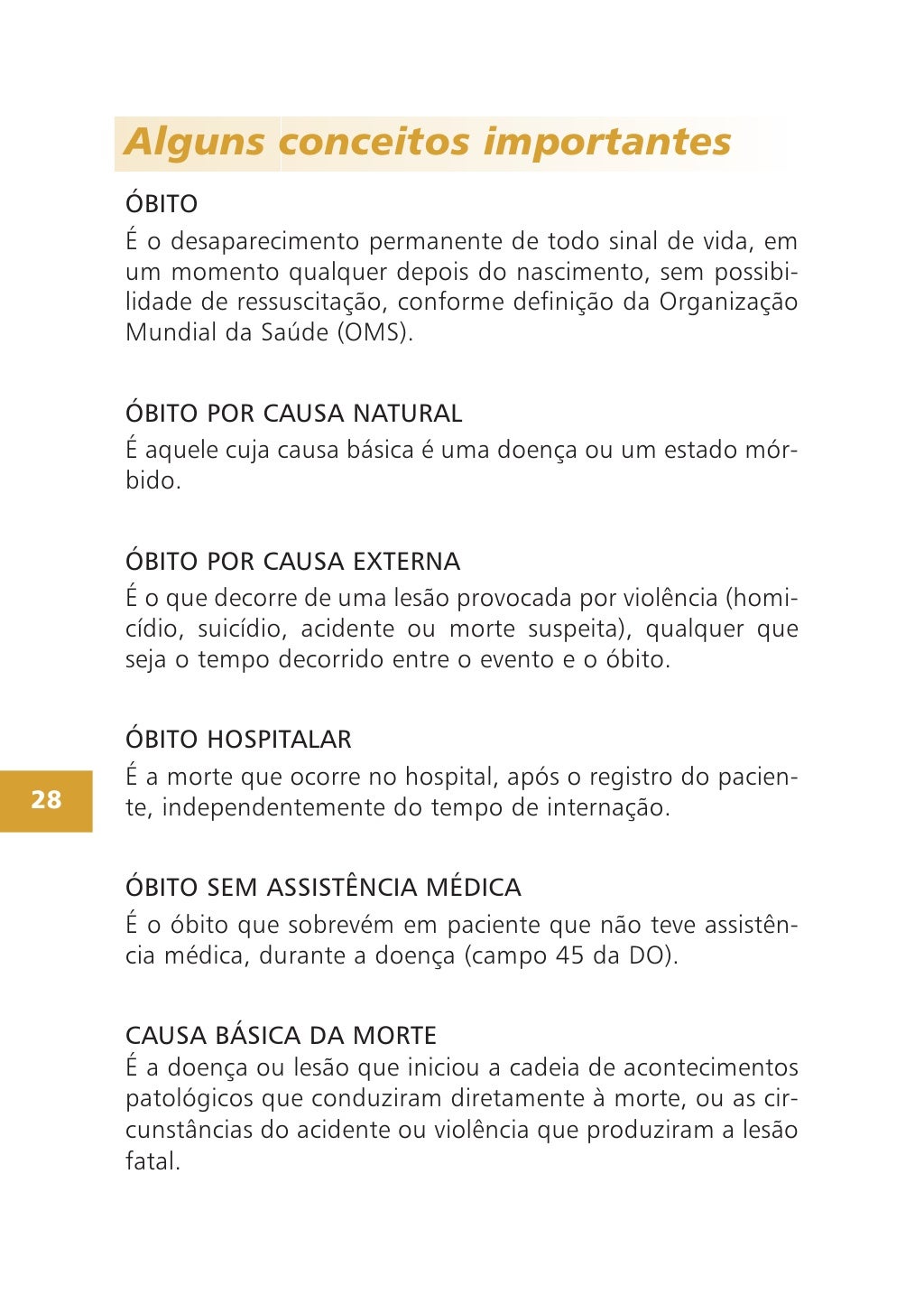 Manual de declaracao de obito MS