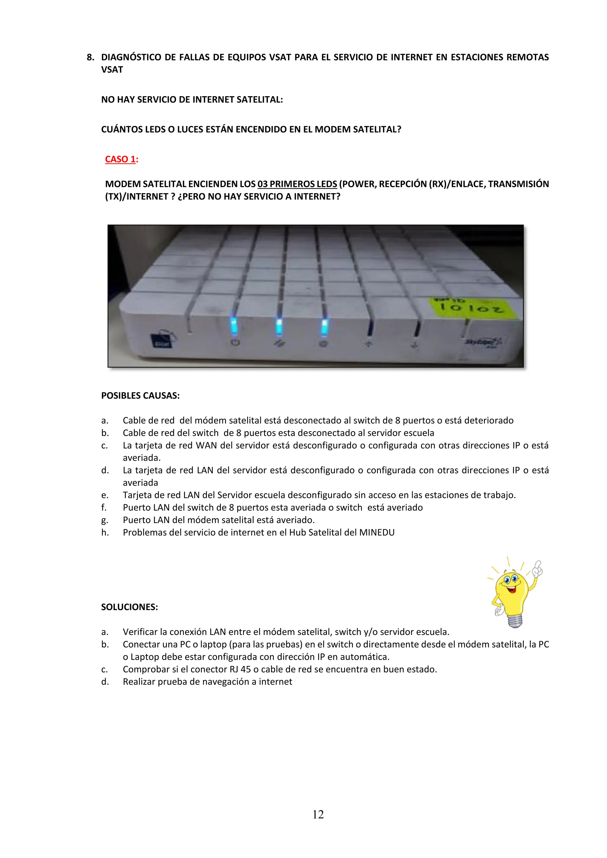 MANUAL DE DIAGNOSTICO DE FALLAS DE EQUIPOS VSAT .pdf | Descarga Gratuita