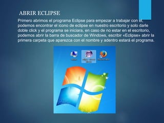 Cómo usar las funciones básicas de Eclipse IDE | PPT