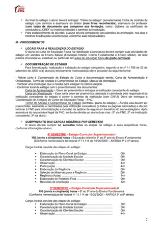 Manual de estágio pedagogia | PDF