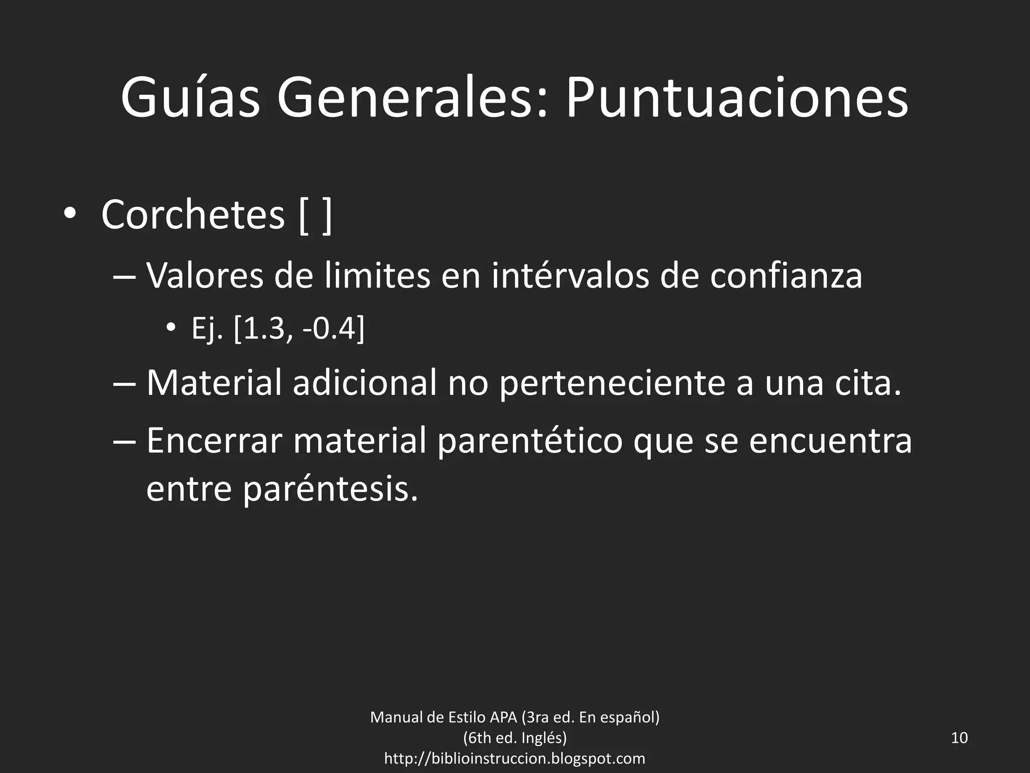 Manual de estilo apa | PPT