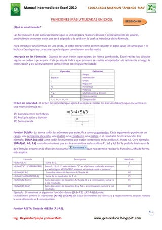Manual de excel 2010 | PDF