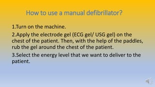 MANUALDEFIBRILLATOR.presentation full information | PPT