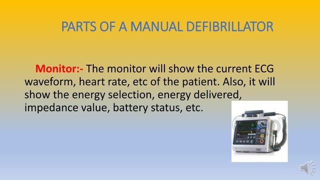 MANUALDEFIBRILLATOR.presentation full information | PPT