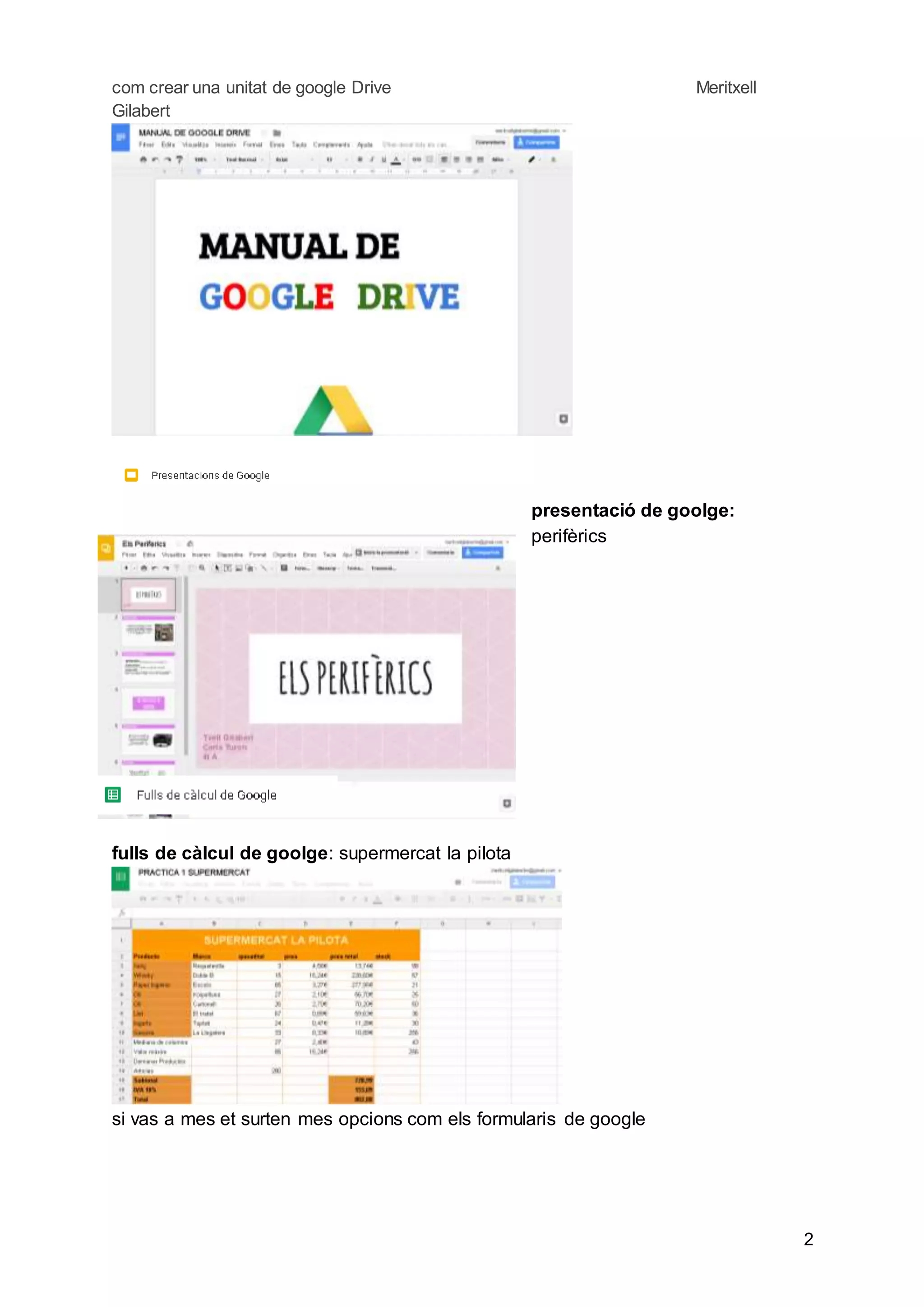 Manual de google drive | DOCX