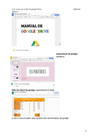 Manual de google drive | DOCX