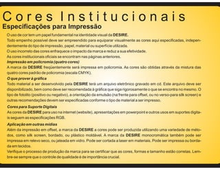 Manual de identidade visual Desire | PPT