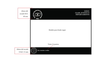 Manual de Identidad Institucional, ECC USAC | PDF