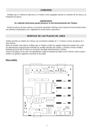 Manual de instalación y programación telebox | PDF