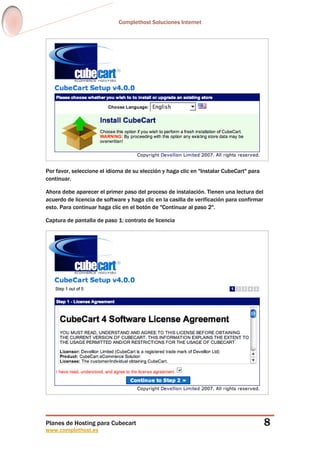 Manual de instalacion cubecart en castellano | PDF