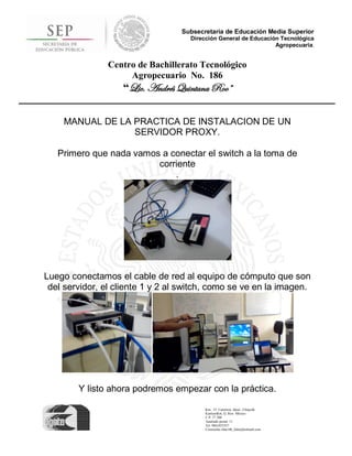 Manual de instalacion de un servidor proxy | PDF