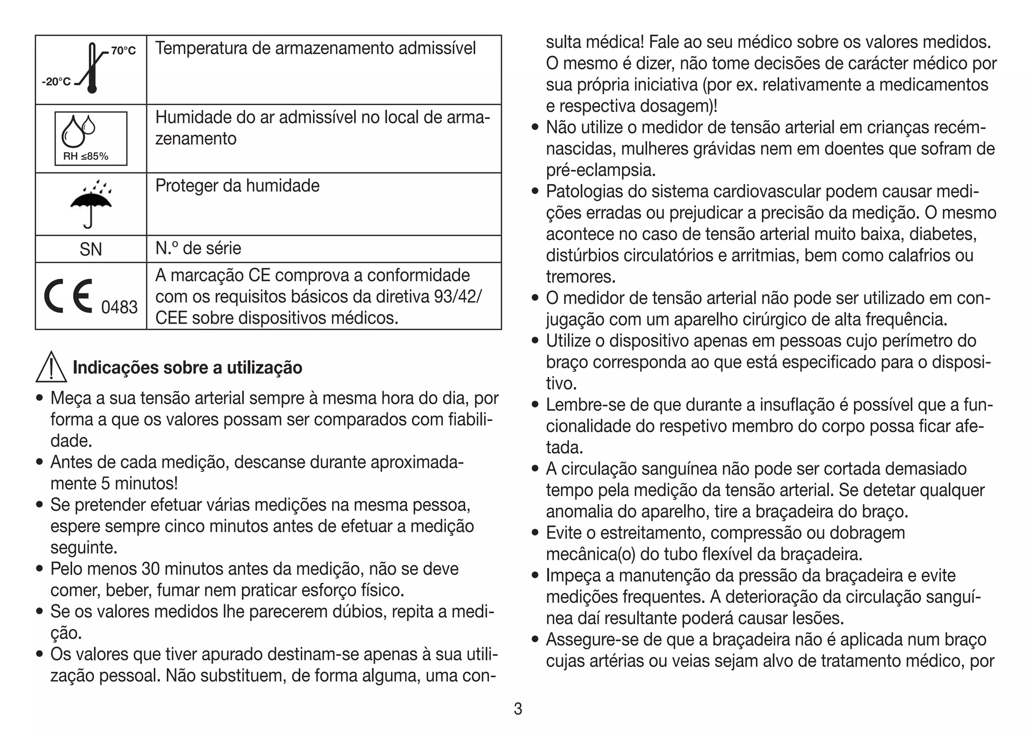 Manual de Instruções do Medidor De Tensão Arterial BM 35 da Beurer | PDF