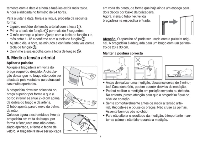 Manual de Instruções do Medidor De Tensão Arterial BM 35 da Beurer | PDF