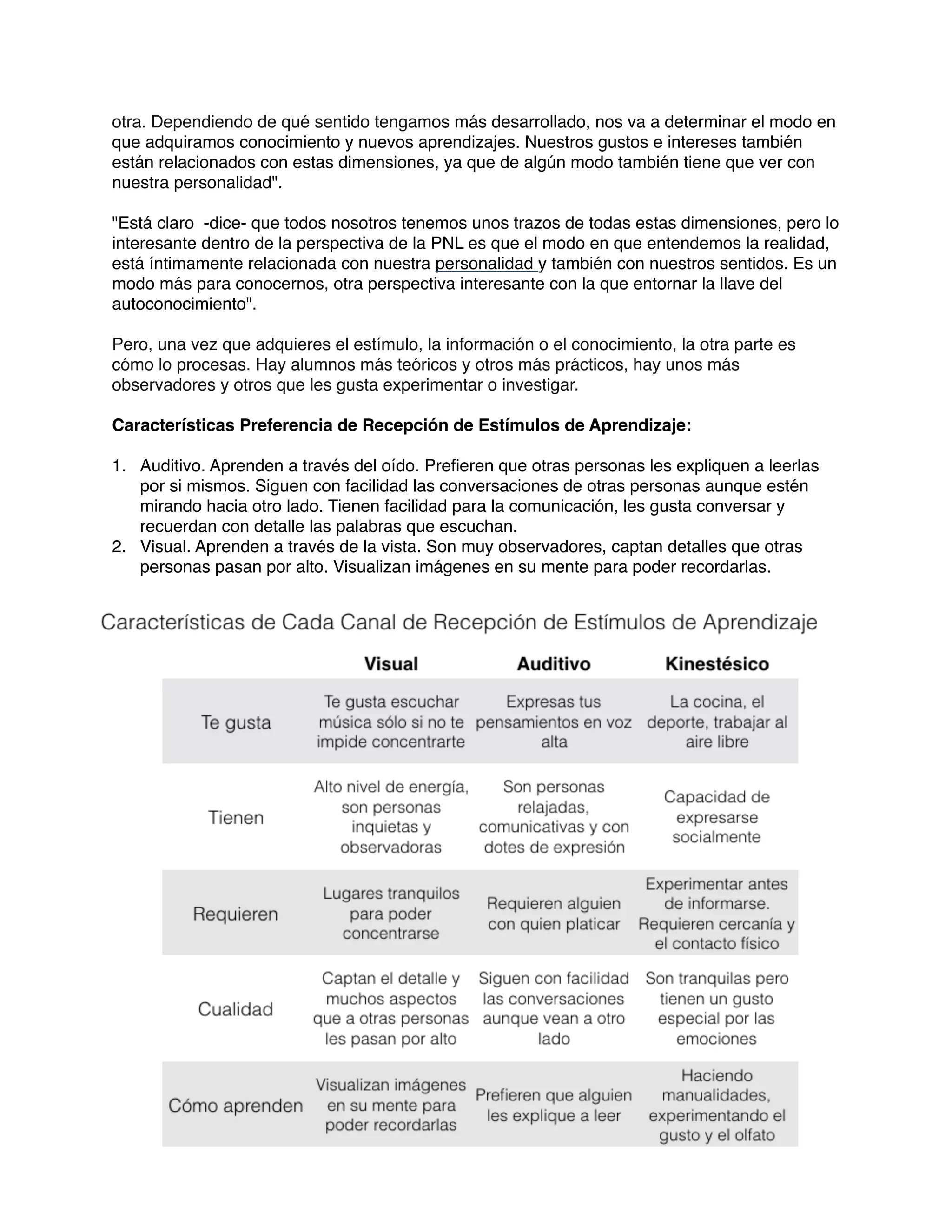 Manual de interpretacion auto test de estilos de aprendizaje y ...