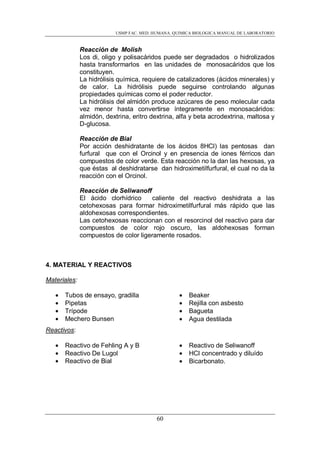 Manual de laboratorio de quimica biologica | PDF