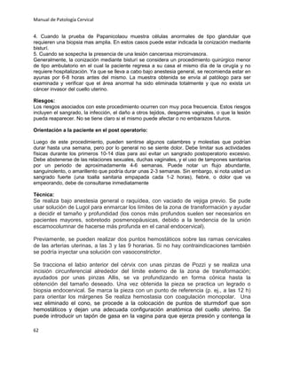 Manual de la clinica de deteccion temprana colposcopia | PDF
