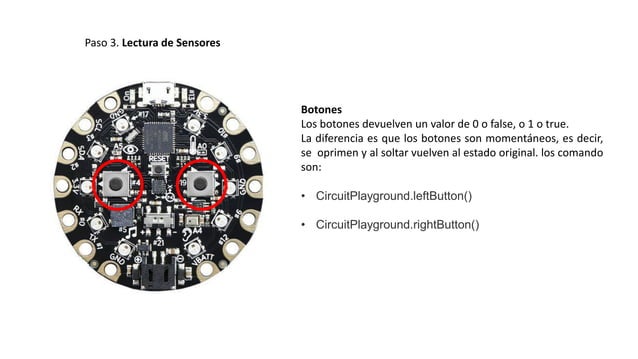 Manual de las partes de circuit playground comandos y estructuras de ...